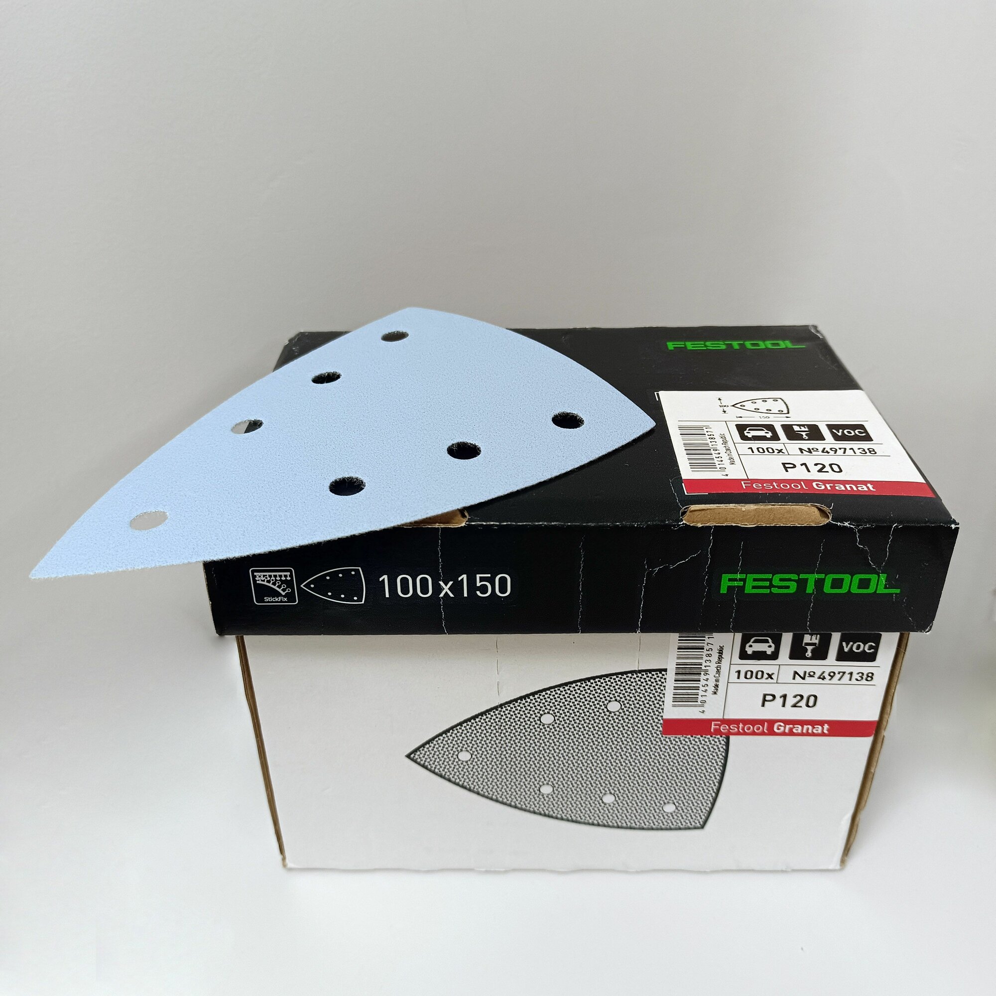 Шлифовальные листы Festool Granat STF DELTA/7 P 120 GR 5 шт. 497138 Фестул