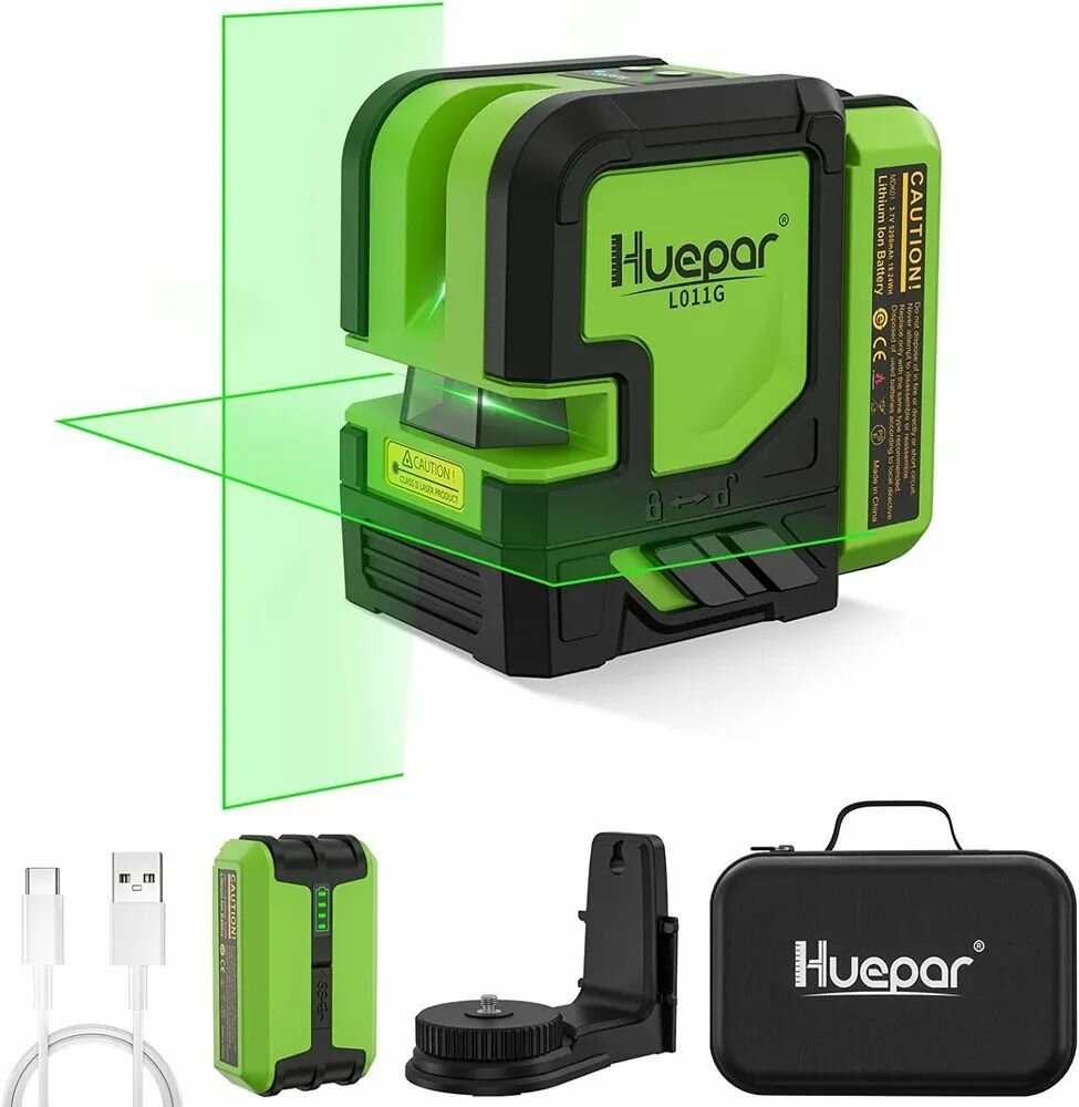 Huepar Лазерный уровень/нивелир Зеленыйлуч/L011G