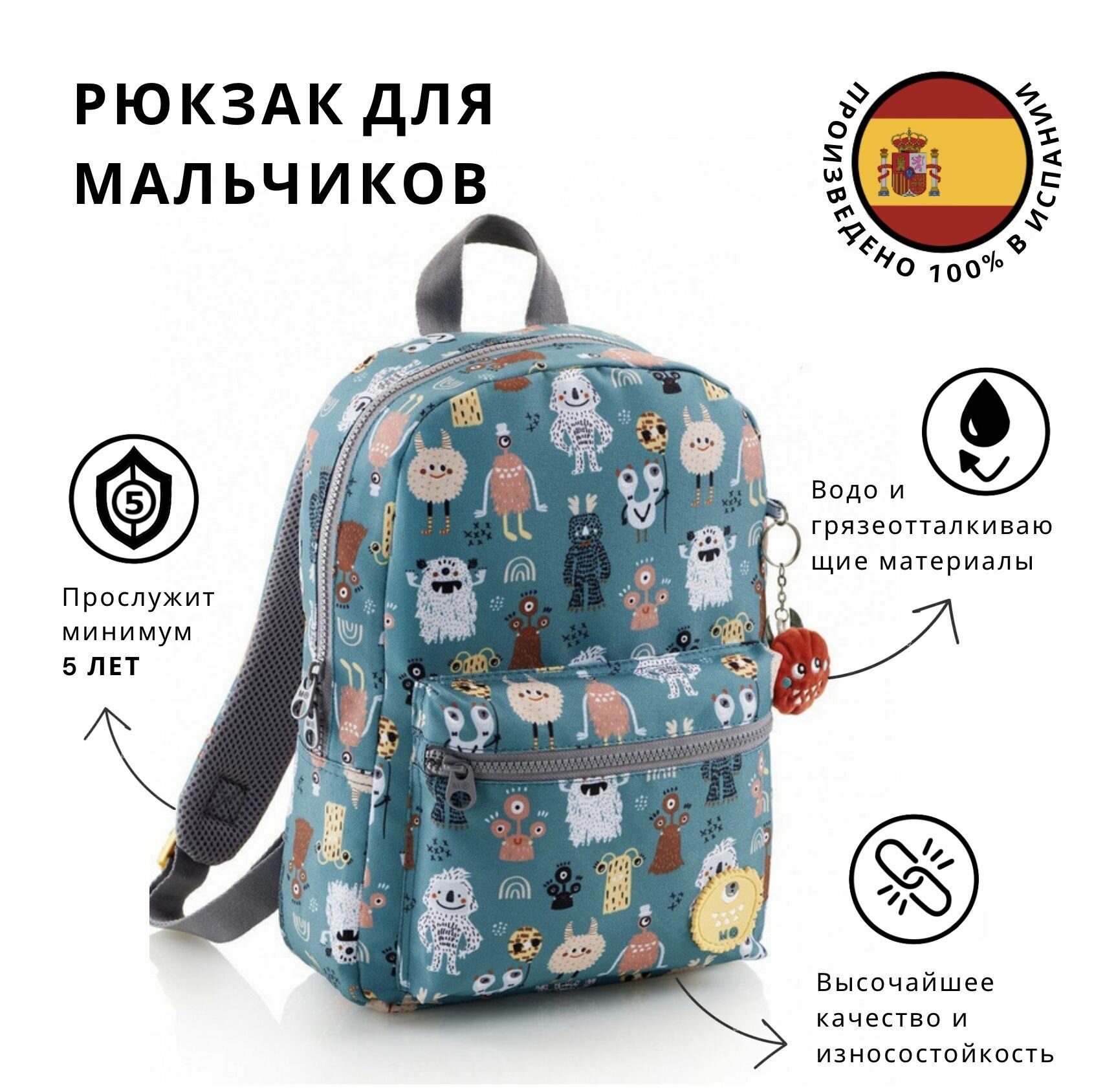 Рюкзак детский "Монстрики" испания, MIQUELRIUS