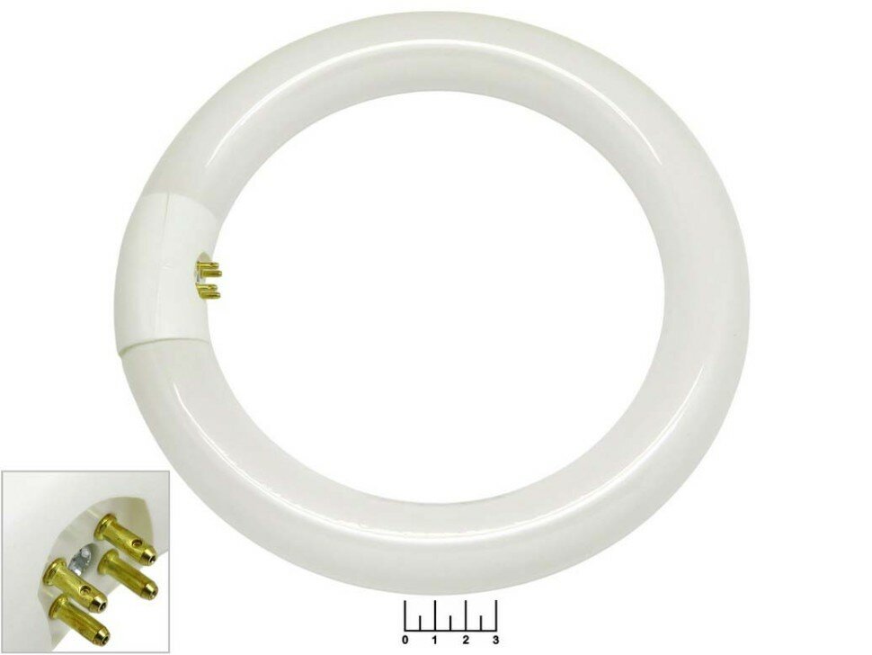 Лампа люминесцентная T5 22W G10Q 6500K белый холодный Osram (внутренние контакты) (1300Lm) T5C