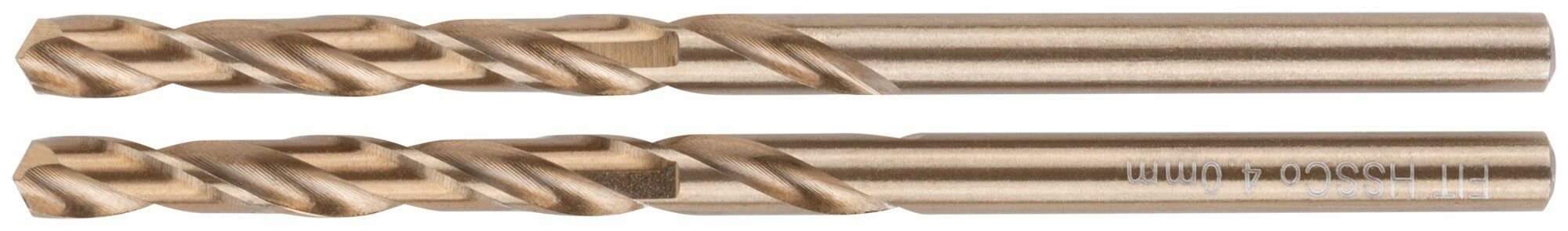 Сверла по металлу HSS с добавкой кобальта 5% Профи в блистере 4,0 мм ( 2 шт.)