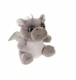 Мягкая игрушка Angel Collection Дракоша Глазастик серый 13 см дисплей 682177