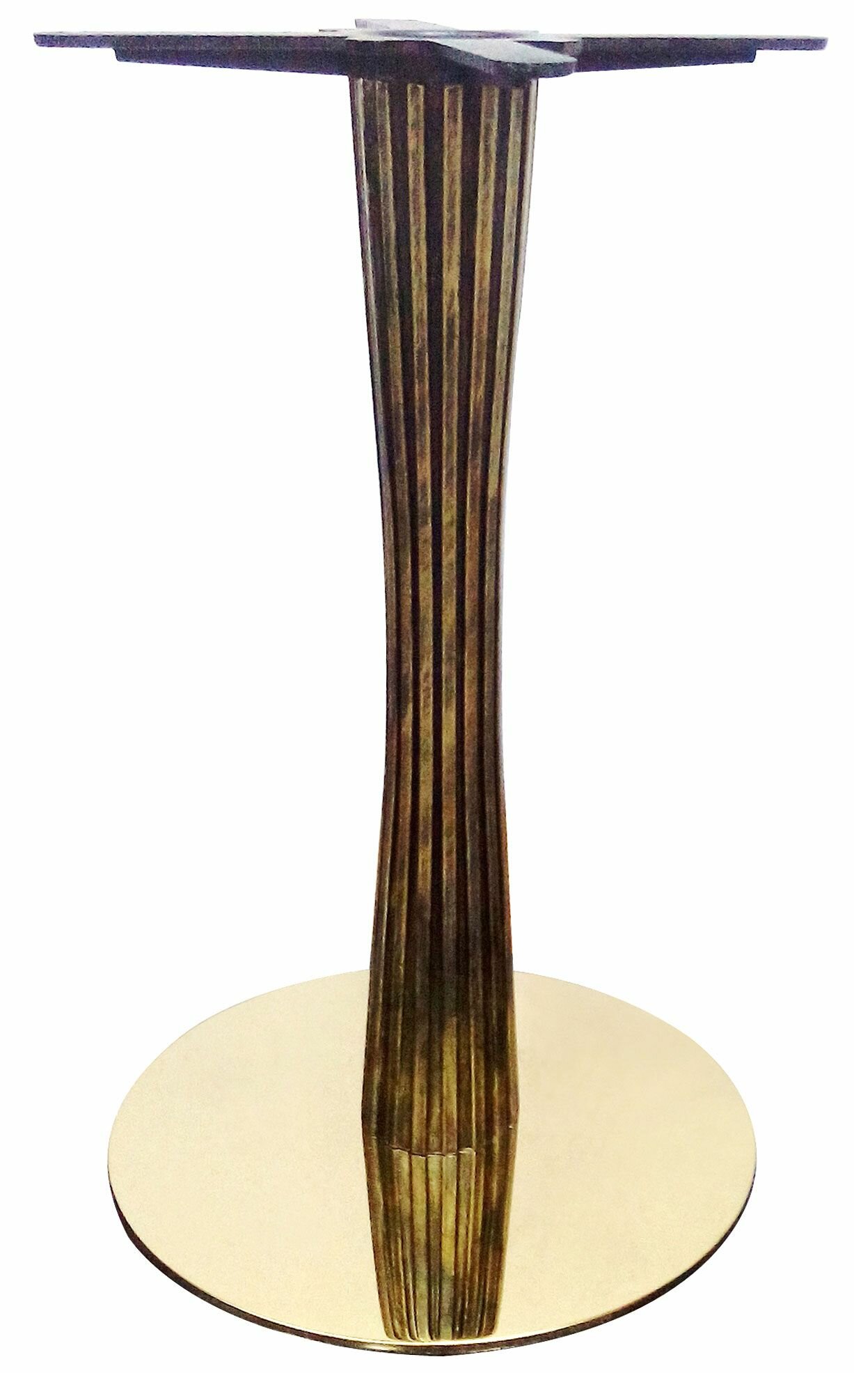 Подстолье 1270EM STOOL MARKET золотой, круглая столешница, круглое основание