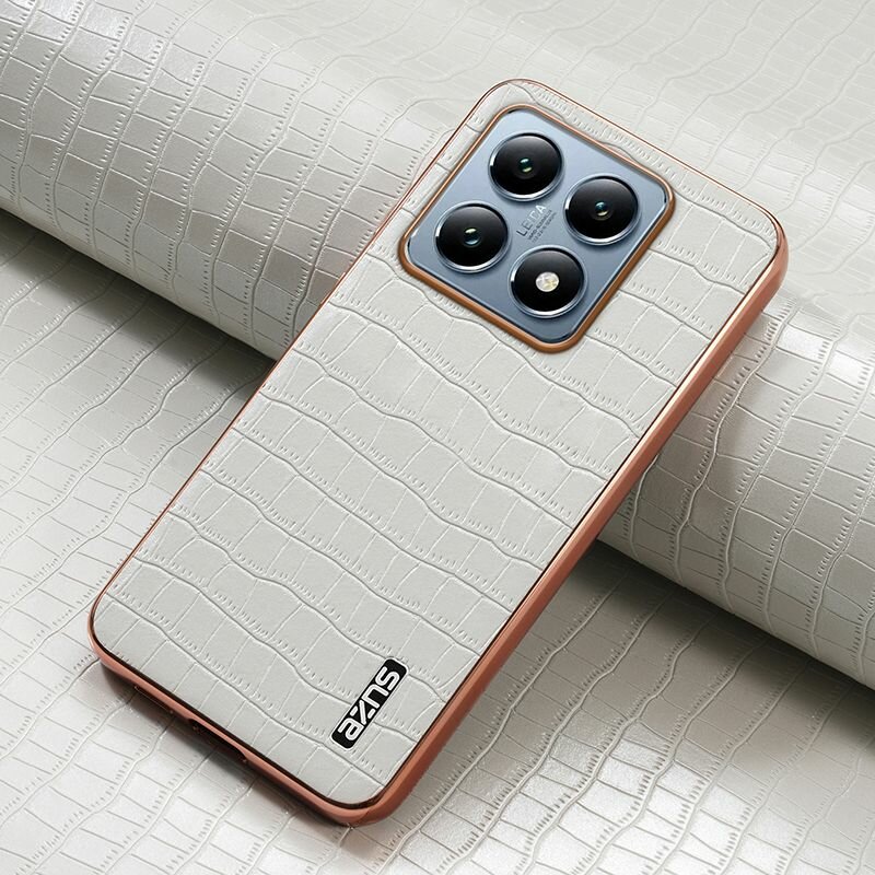 AZNS Защитный Чехол Для Xiaomi 14T (Сяоми 14Т , Ксиаоми 14 Т) с тиснением под кожу крокодила Чехол для делового телефона