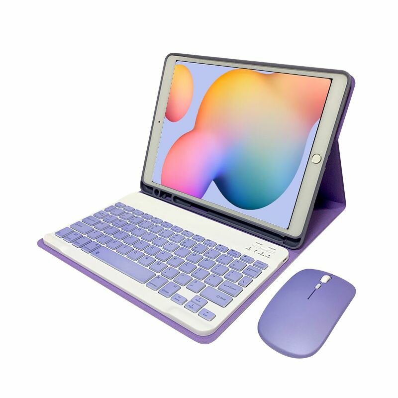 Чехол HUAIBX для Samsung Galaxy Tab A8 с русской клавиатурой и мышью Bluetooth Съемный магнитный чехол с клавиатурой и держателем S Pen для планшета Galaxy Tab A8 10,5 дюймов, модель SM-X200/X205/X207