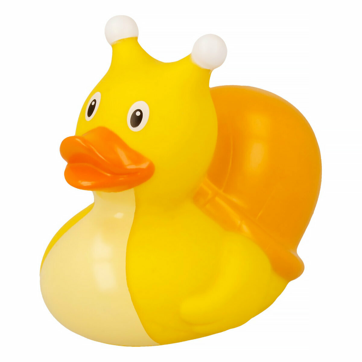 Веселые Ути-Пути Уточка резиновая Улитка 1219-CP65 детская игрушка для ванной, безопасная