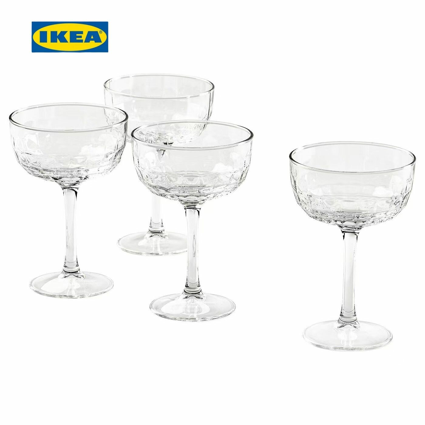 IKEA Стакан 200 мл 4 шт прозрачный