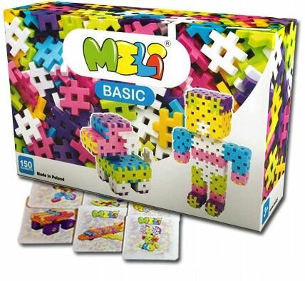 Конструктор пластиковый Meli Basic - розовый 150эл. - Мели 50020