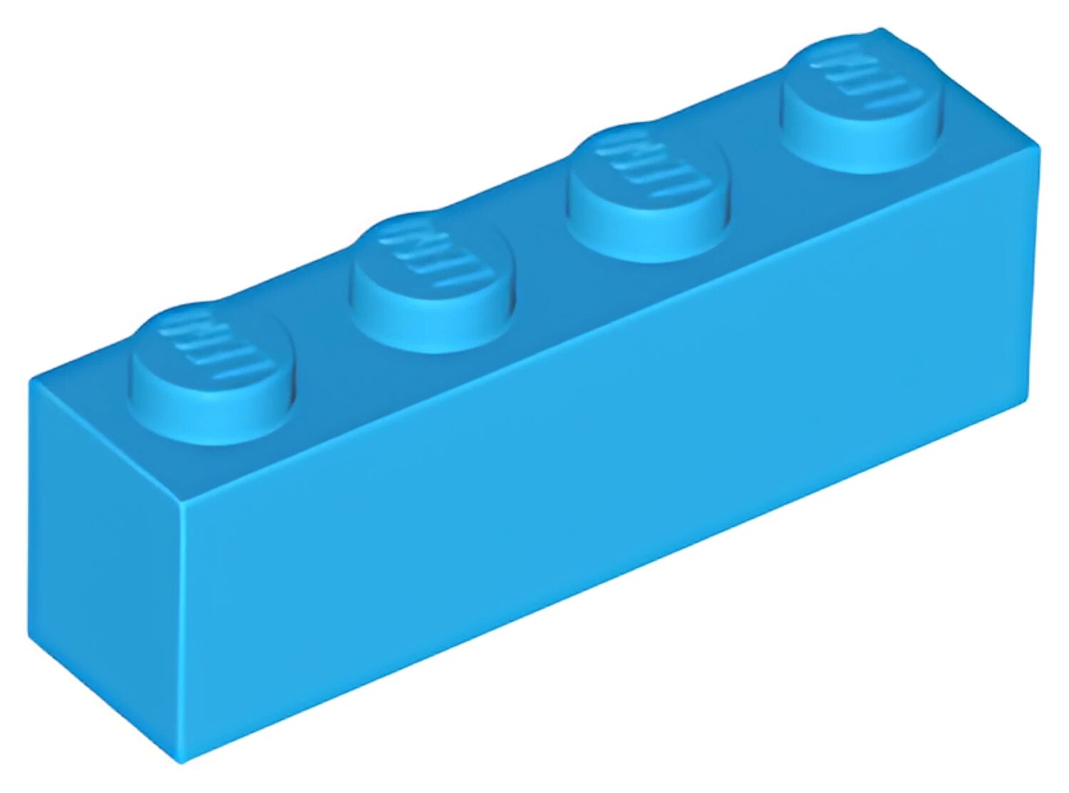 Кирпич LEGO Brick 1 x 4 3010 (6146) Dark Azure U