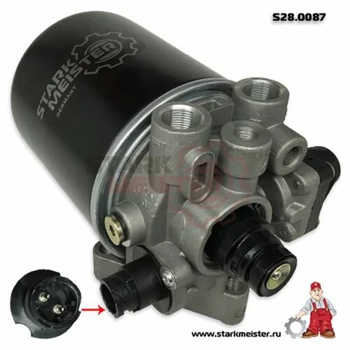 Осушитель воздуха в сборе (Wabco:432 410 192 0) Volvo FH12/FM10/FM12 1998-2005, FH16 1998-2006, NH12 STARKMEISTER S280087