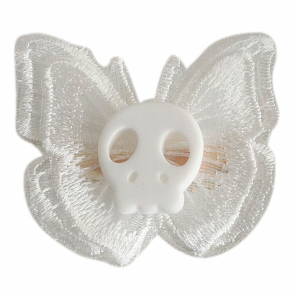 Заколка для волос в виде черепа-бабочки Лолиты-1