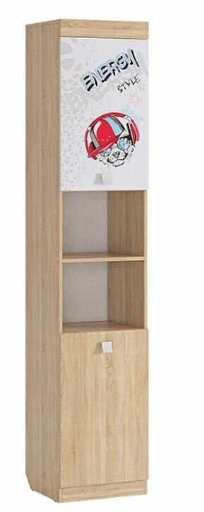 Энерджи Шкаф комбинированный (дуб сонома/белый). Мебельсон