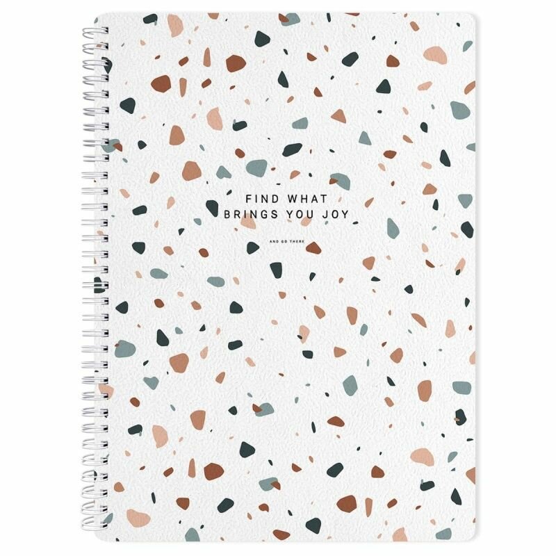 Тетрадь общая BeSmart "Terrazzo", А4, 96 листов, клетка, спираль (N3694)