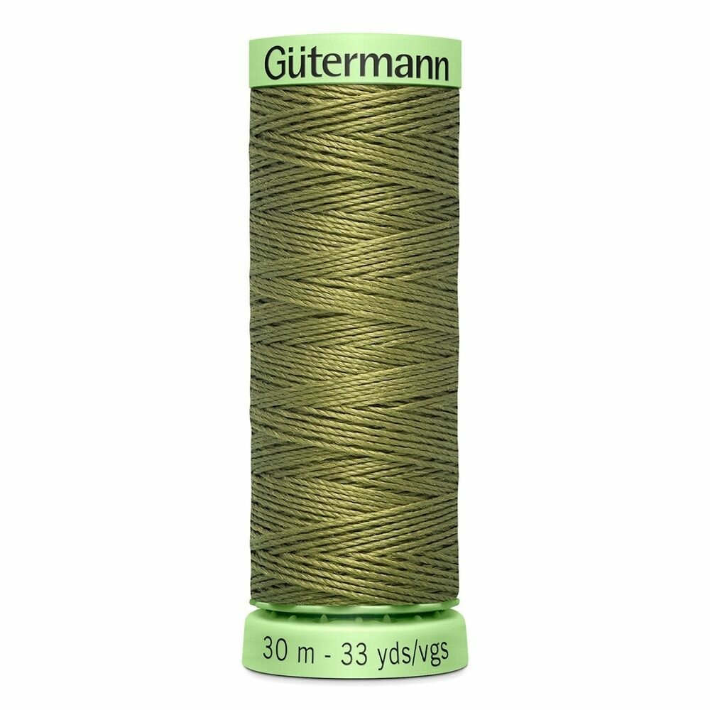 Декоративная нить Gutermann Top Stitch 30/30 м для отстрочки, 100% полиэстер, цвет 432 оливково-зеленый, 5 шт (3)