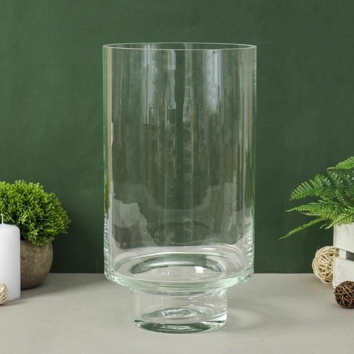 Ваза Evis "Лола" высота 30 см, диаметр 18 см, толщина стекла 3,5 мм, 4,9 л, прозрачная (2376)