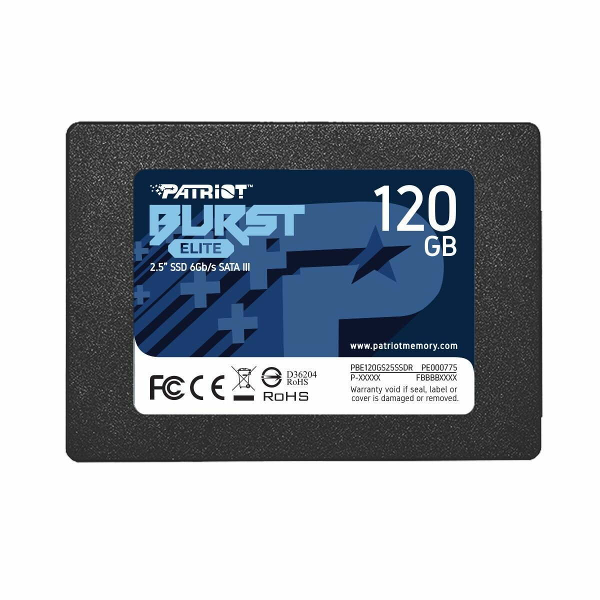SSD жесткий диск SATA2.5" 120GB BURST ELITE PBE120GS25SSDR PATRIOT