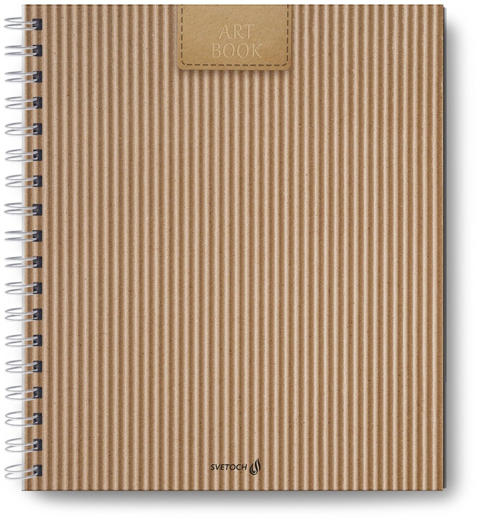 Светоч 80АРТ-001-PC39 Артбук скетчбук80 л, белый блок 80 г/м2, матовая ламинация, эко-стиль