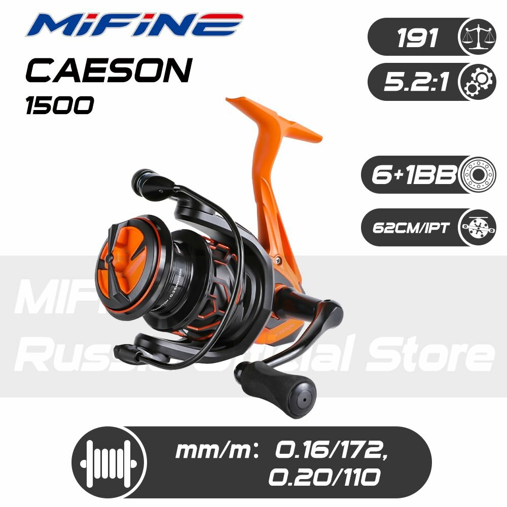 Катушка рыболовная MIFINE CARSON 1500F 6+1B