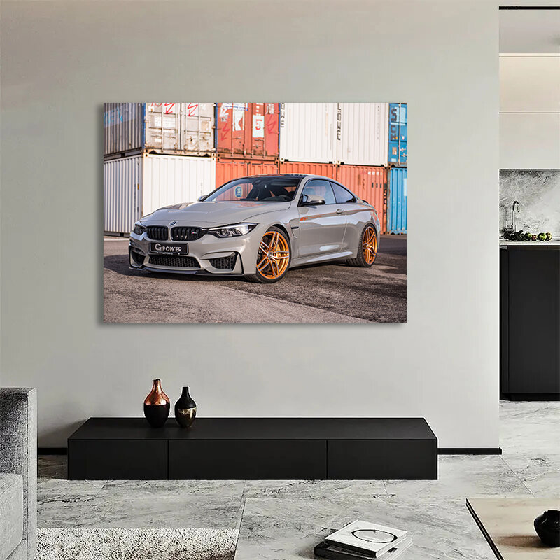 Картина БМВ / машина, картины для интерьера / мальчику, 40х60 см,