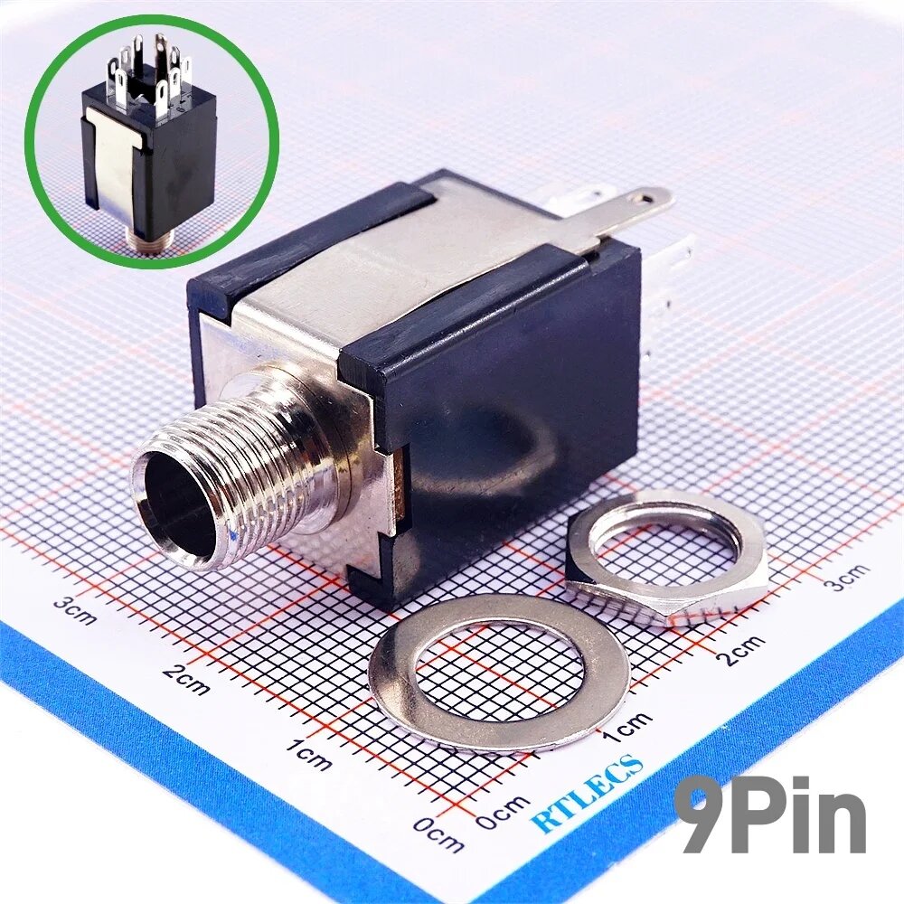 Аудио разъем 6,35 мм RTLECS 9Pin Audio Jack