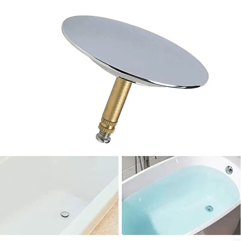 Регулируемая металлическая пробка для ванны 72 мм