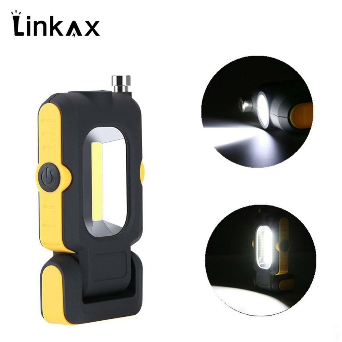 Est 1PCS супер яркий регулируемый светодиодный рабочий фонарь инспекционная лампа ручной фонарь магнитный фонарь для кем