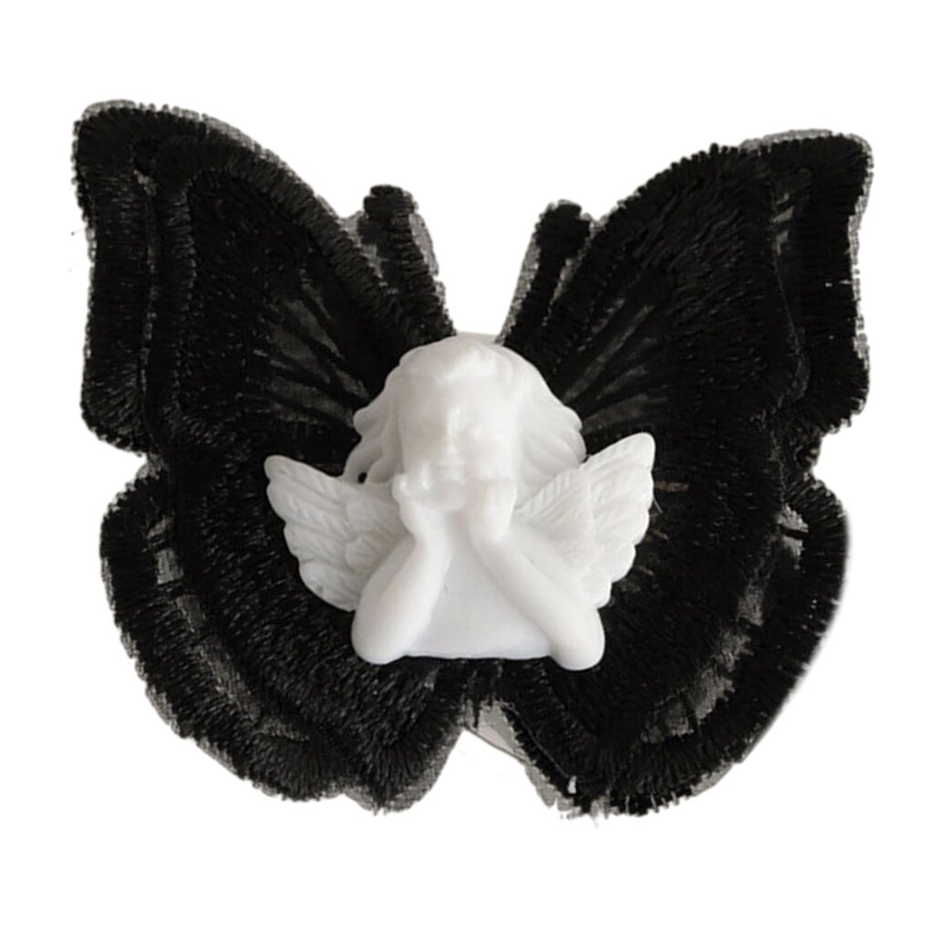 Заколка для волос в Виде Черепа Бабочки Лолиты-6