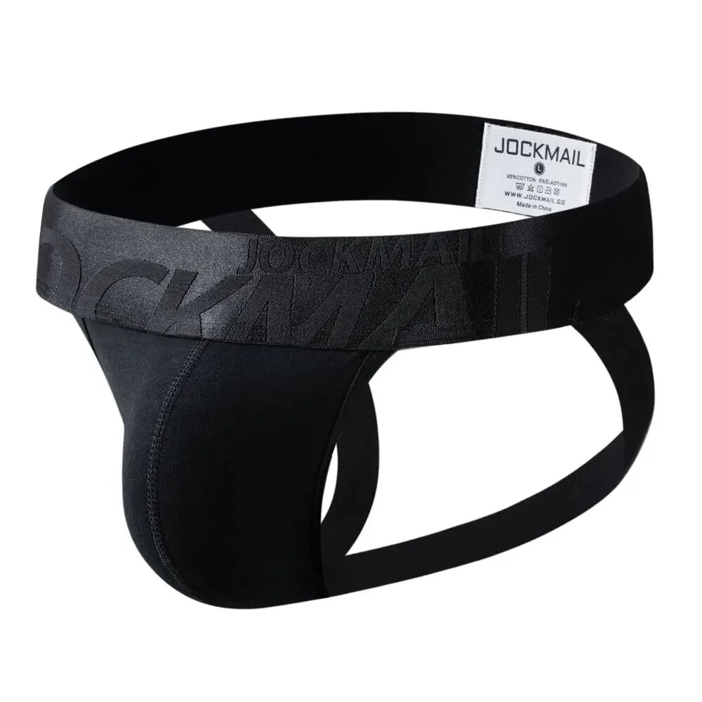 Мужские трусы-слипы JOCKMAIL черные, размер M, JM231BLACK