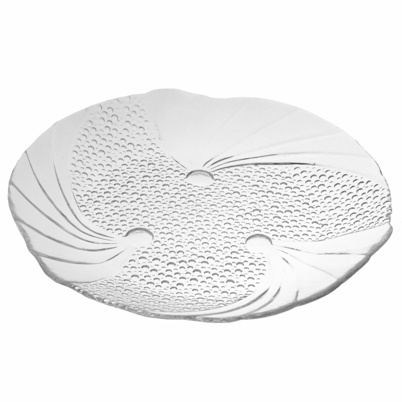 Papillion плоская тарелка из стекла 24 см для сервировки стола и подачи блюд