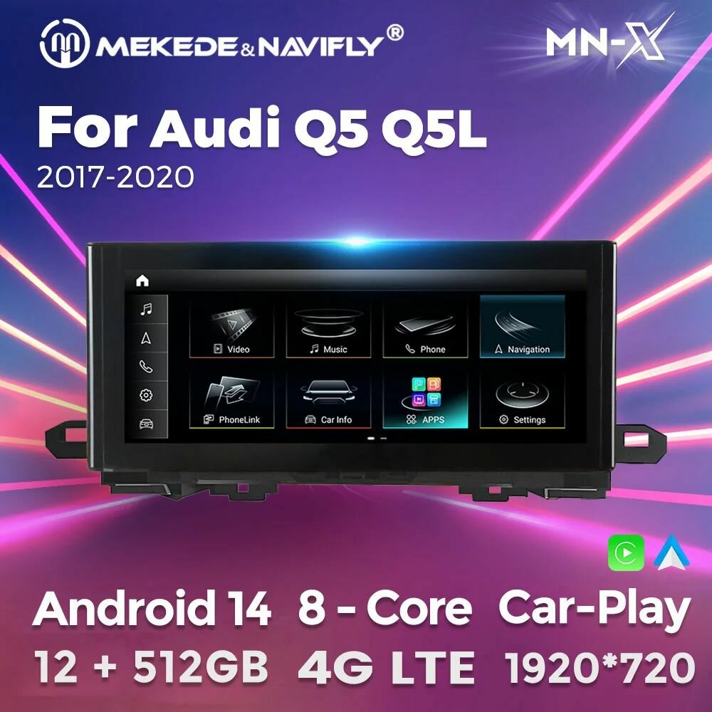 Магнитола 12.5" Audi Q5 Q5L FY 2017-2023 MEKEDE 6/128GB MN-X