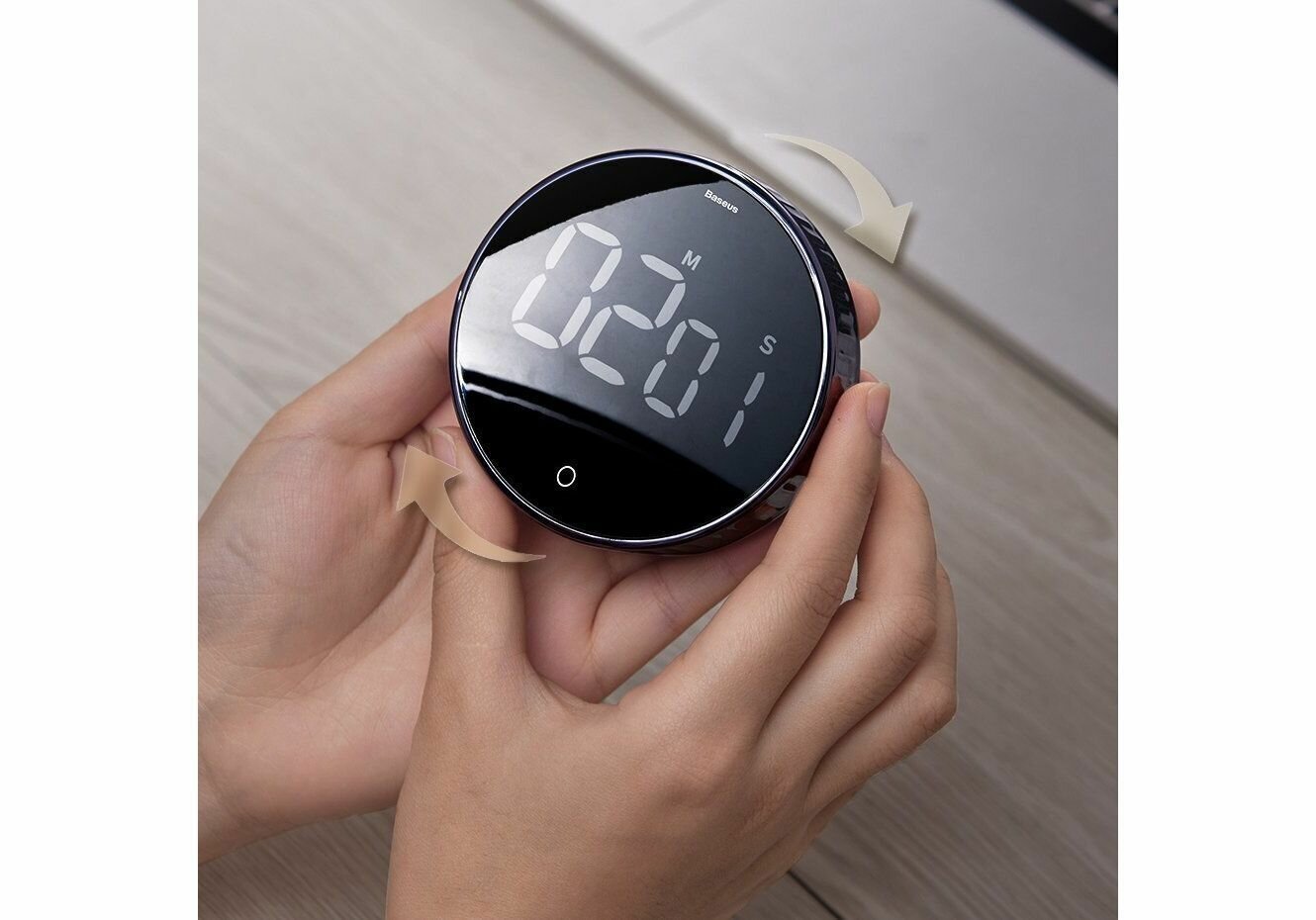 Таймер бытовой Baseus heyo rotation countdown timer (ACDJS-01) Black