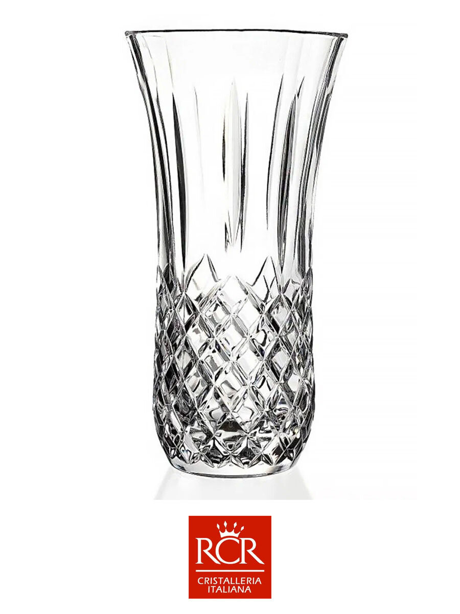 Ваза RCR Cristalleria Italiana Opera 25 см, хрусталь Luxion®