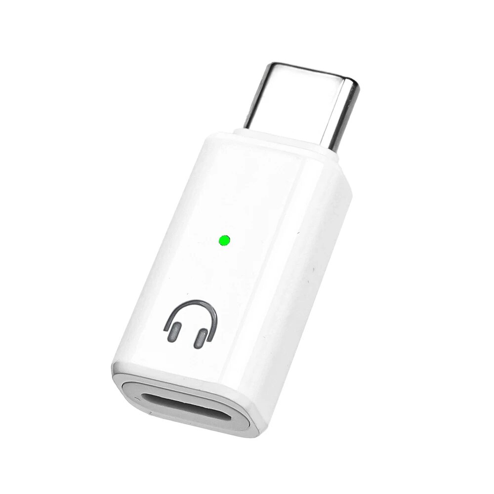 Аудиоадаптер для наушников типа C к IOS, разъемы USB C «папа» к IOS «мама» для IPhone 16 15, конвертер для наушников Samsung iPad, Белый