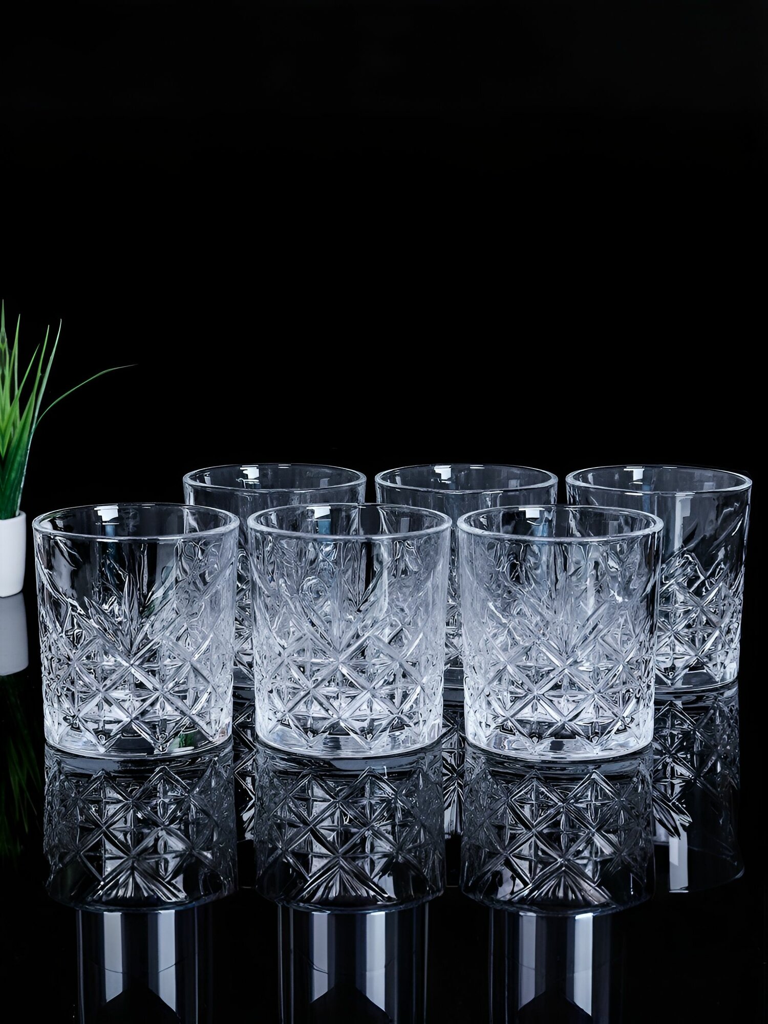 Набор стаканов для воды, напитков, 380 мл, 6 штук