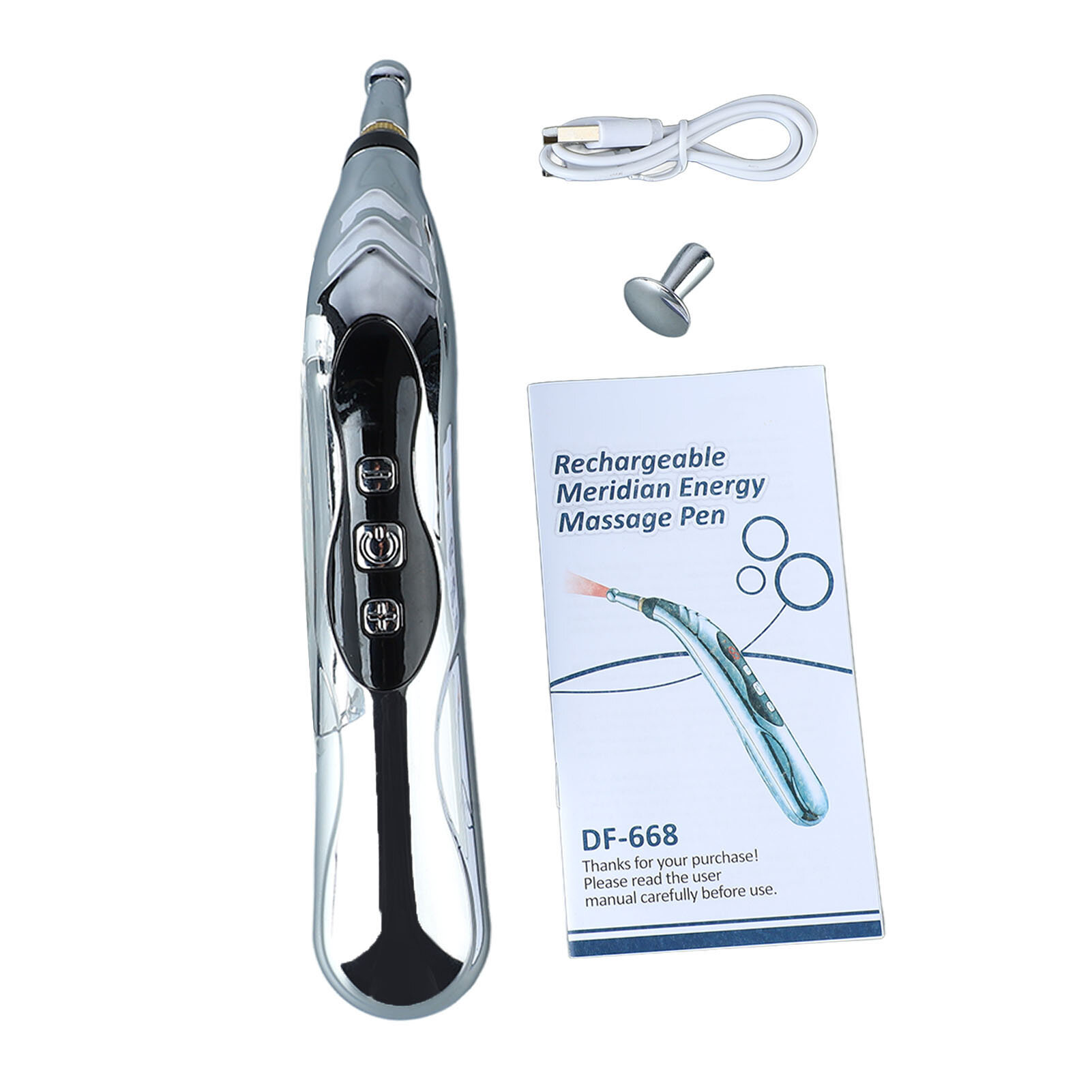 Электронная ручка-ручка Meridians Pen с мощным энергетическим импульсом для массажа и снятия боли