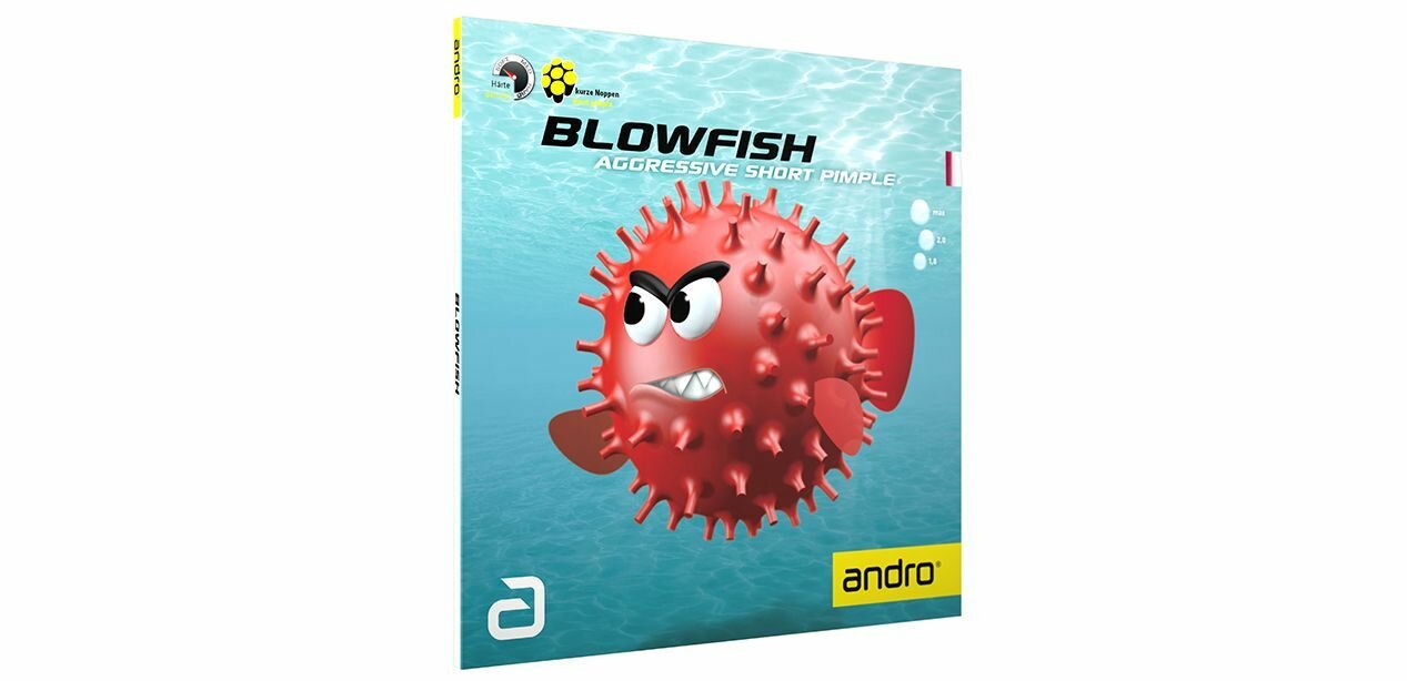 Накладка Andro BLOWFISH, черная 2.0