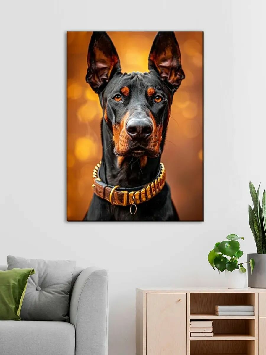 Картина на стену "Доберманы", 30х40 см
