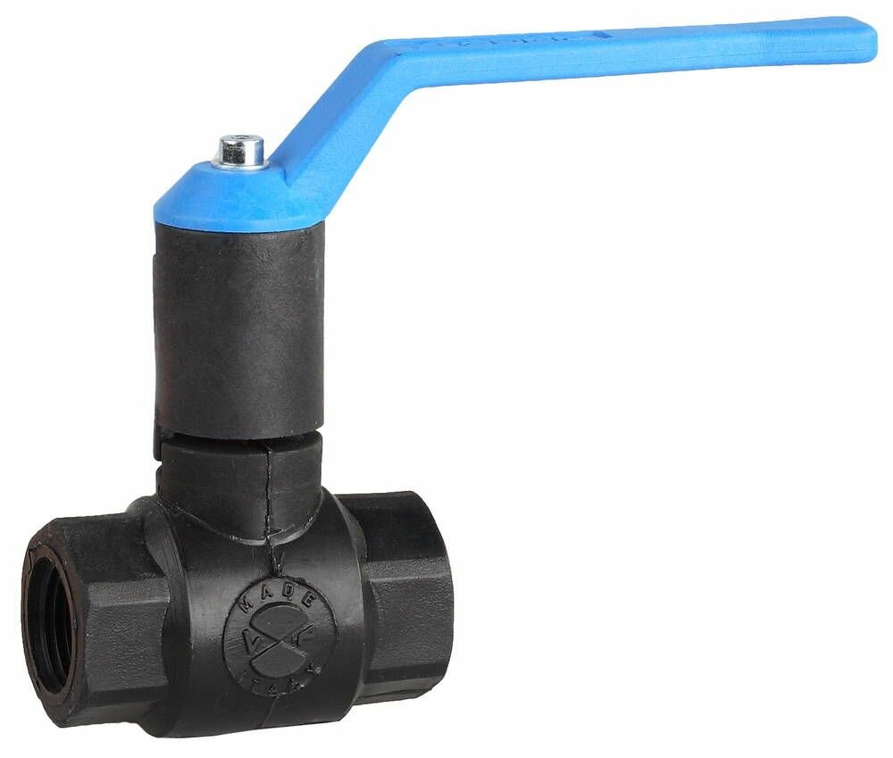 Шаровой кран ЗУБР d 1/2", мама-мама, морозостойкий, универсальный фитинговый соединительный элемент 4-51533-PA-1/2