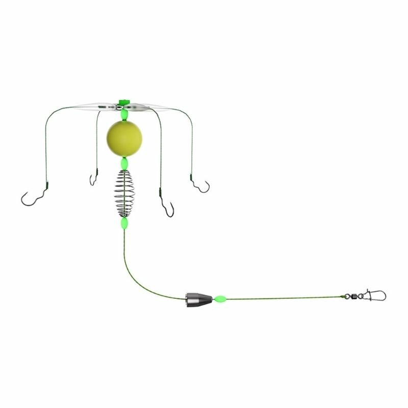 Поплавок с кормушкой и крючками для ловли