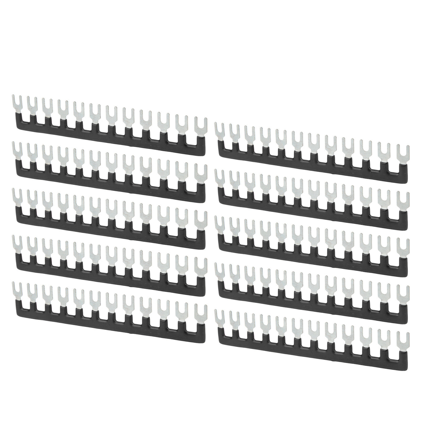 10 штук изолированных соединительных блоков с зажимами 25A, черные клеммные полосы TB 2512 для установки проводов