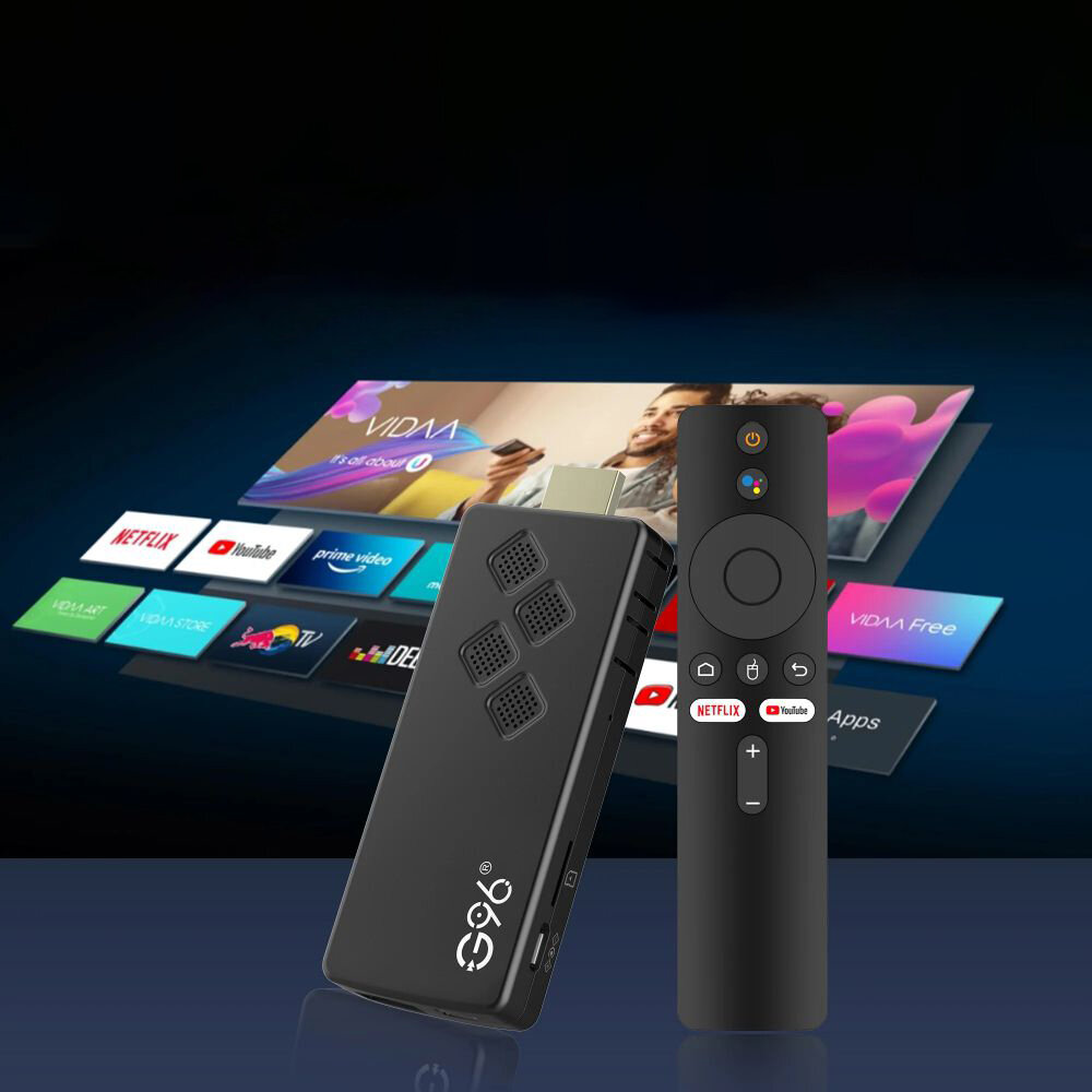 Android14 4K 1080P HDMI совместимый ATV Mini TV Stick Q2 Wifi6 BT5.0 Allwinner H313 Google Voice Media Player Smart TV Box