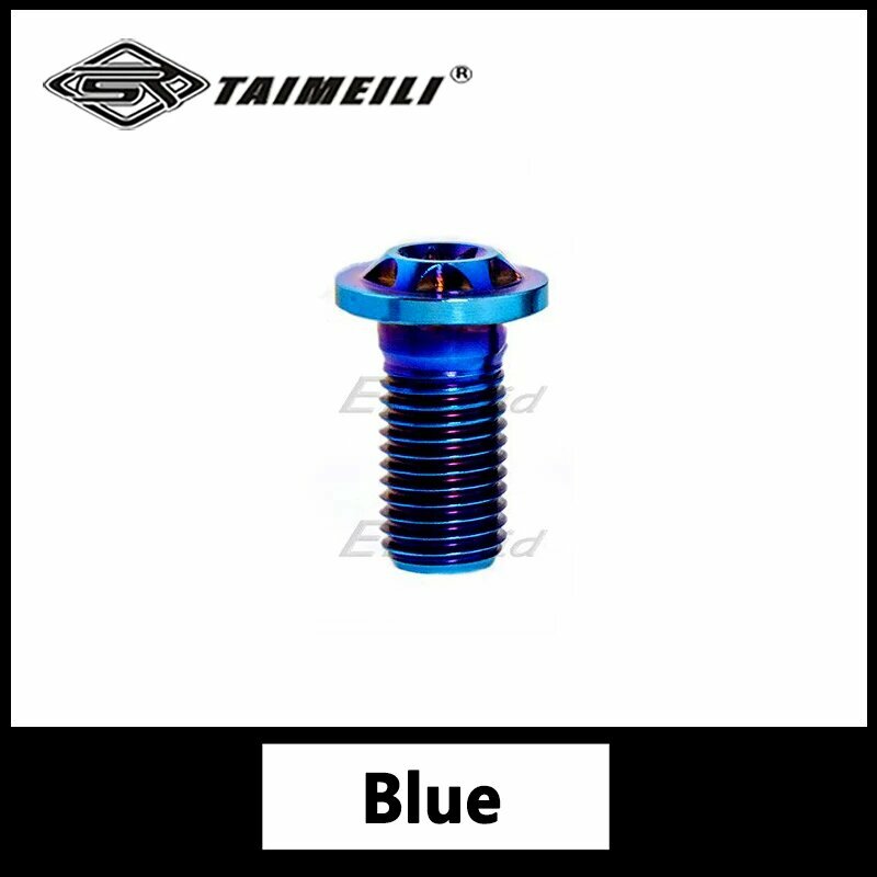 TAIMEILI Винт титановый сплав M10×20/25 P1.25 Burn blue, M10x25mm1.25