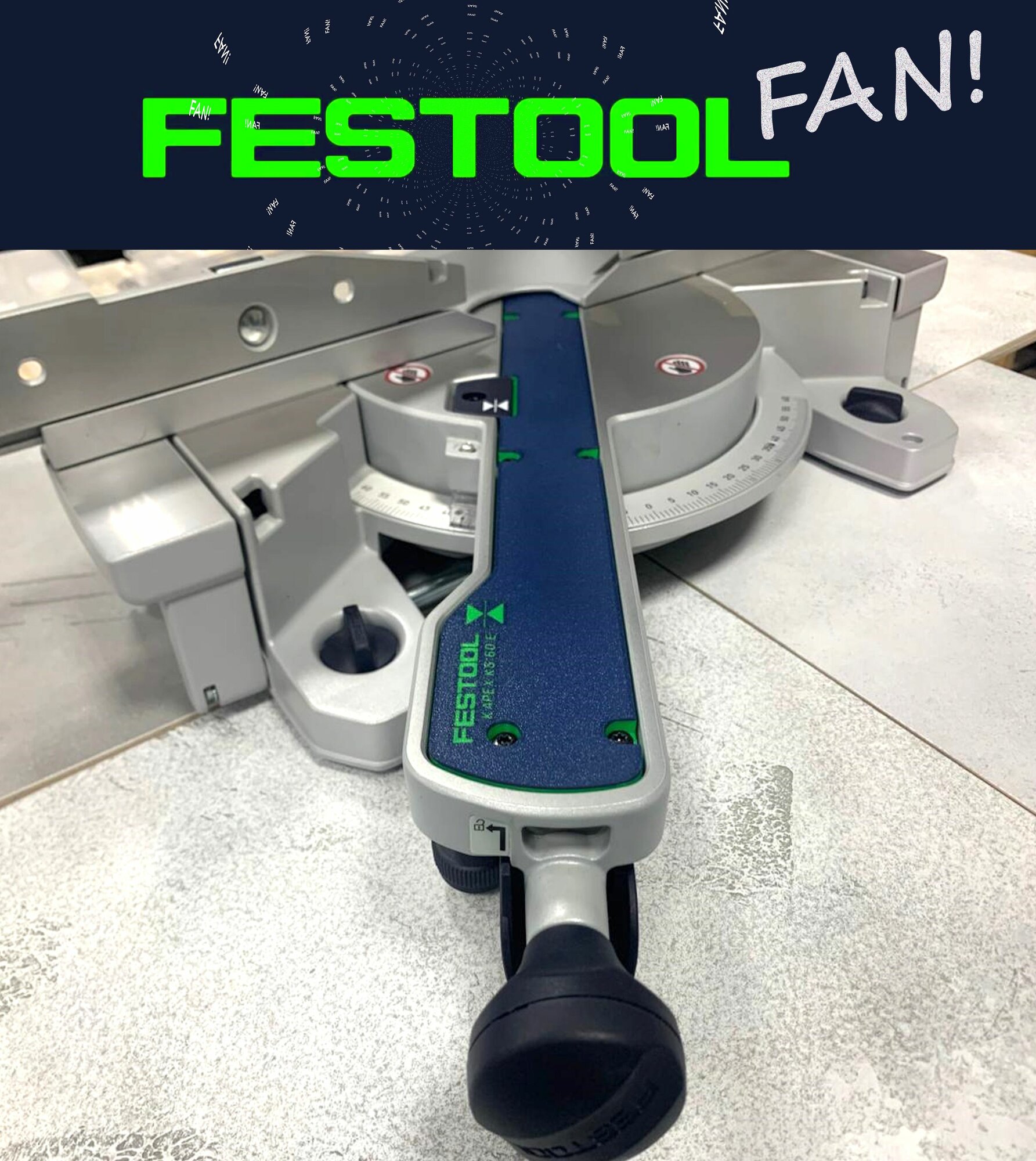 Нулевой вкладыш (вставка стола) для пилы FESTOOL Kapex KS60 E кастомный