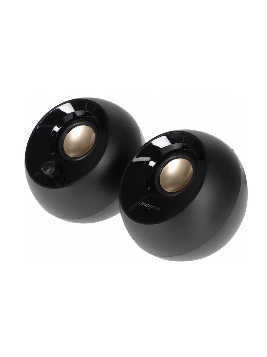 Колонки PEBBLE MF1680 2.0 черный 4.4Вт