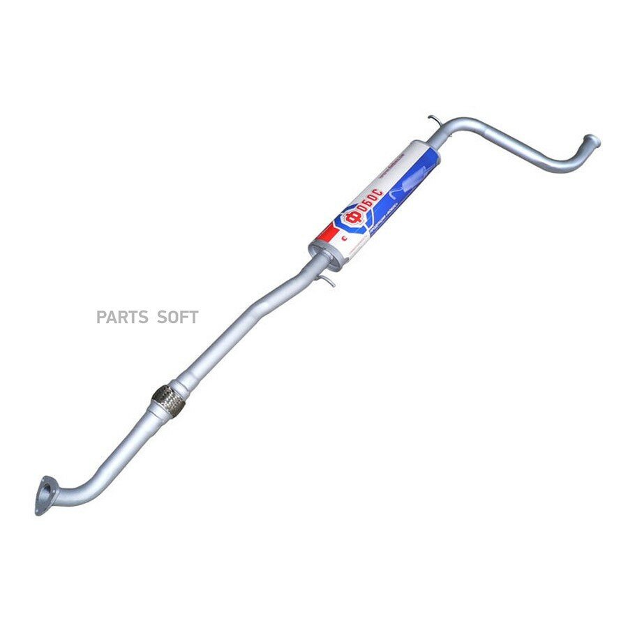 Резонатор 2190 (Гранта) Фобос закатной с гофрокомпенсатором от официального дистрибьютора, FOBOS, артикул 63086