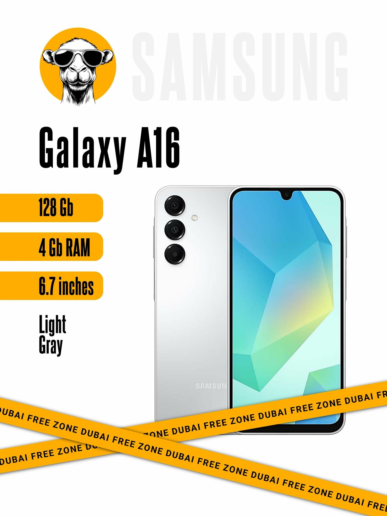 Смартфон Samsung Galaxy A16 4/128Gb Light Gray/Светло-серый