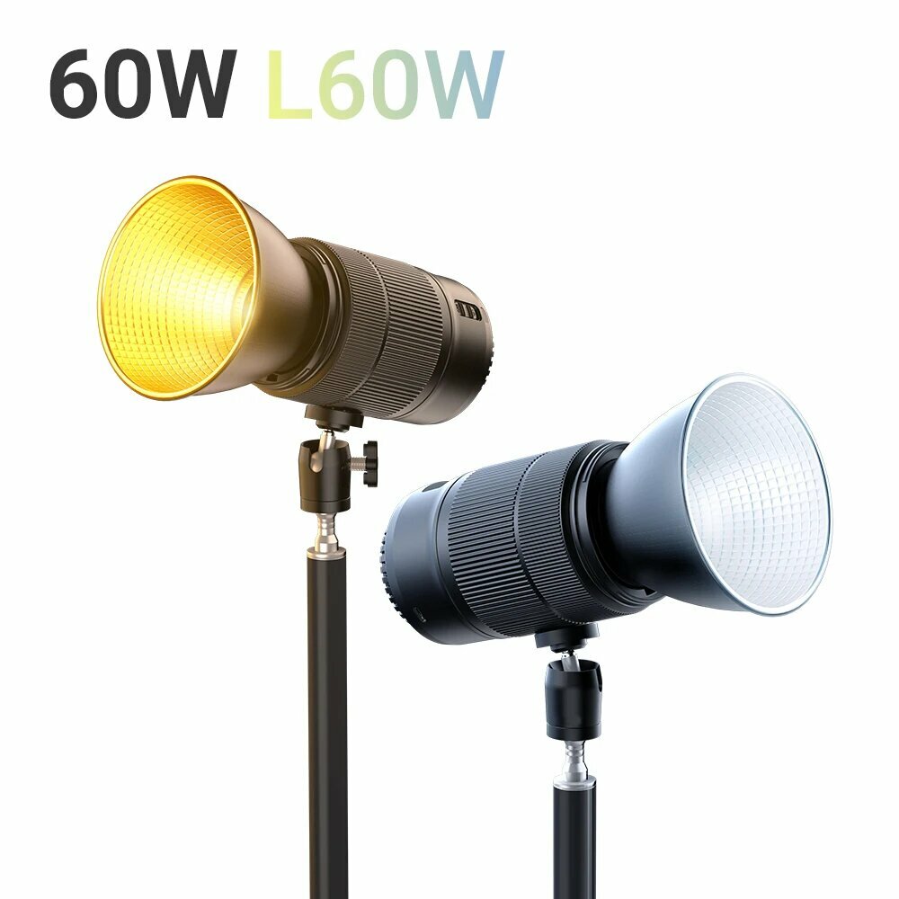 LUXCEO Les Light 60 Вт светодиодная лампа для фотосъемки