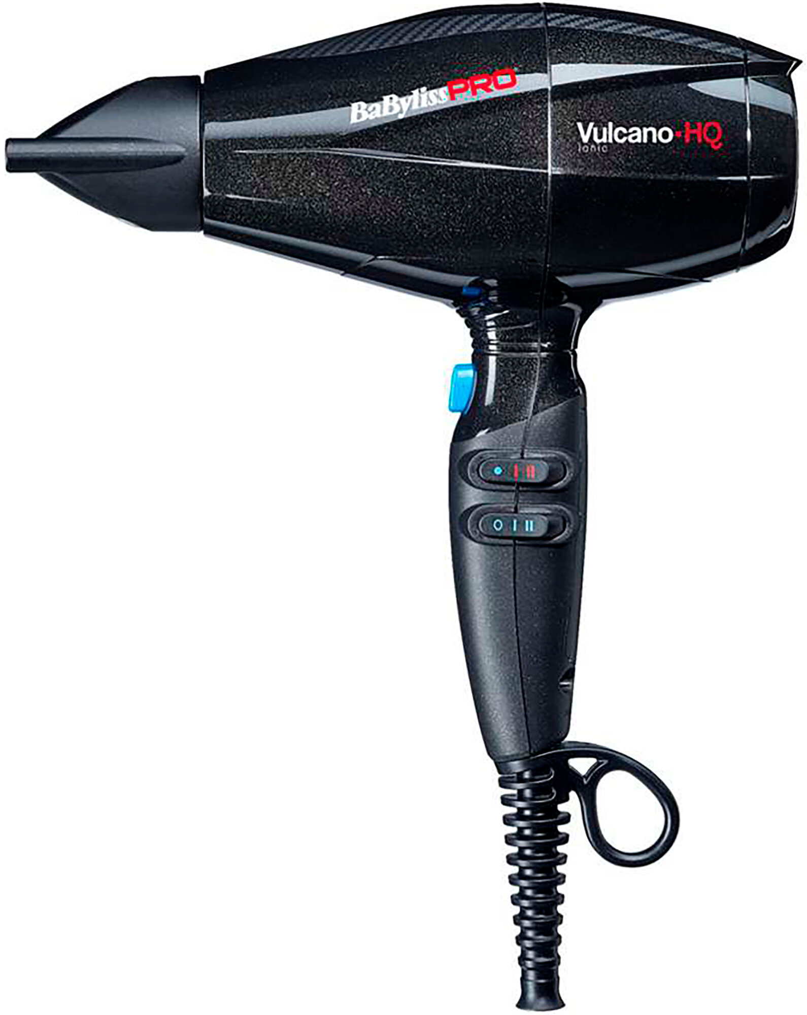 Фен BaByliss Pro Vulcano-HQ BAB6980IE, 2400Вт, 6 температурных режимов, черный