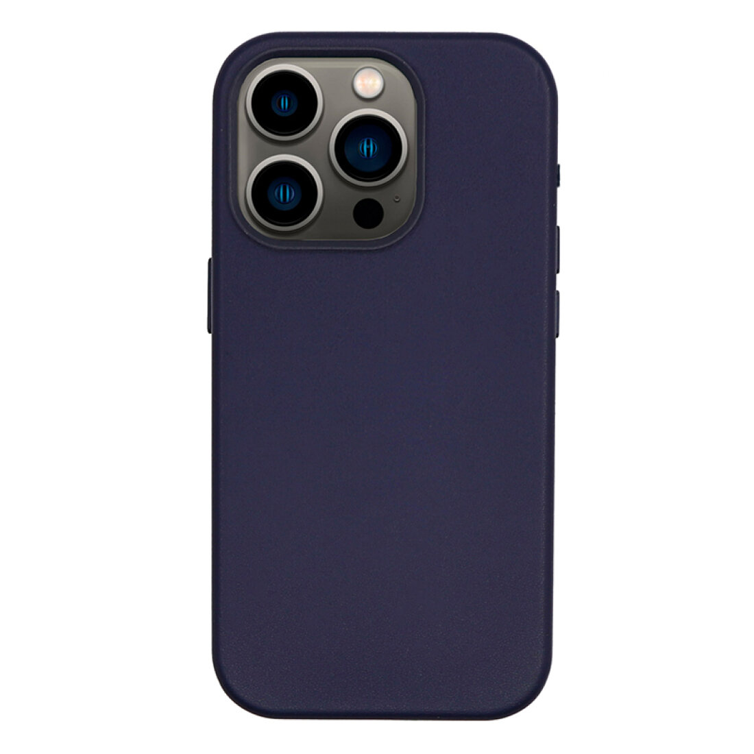 Чехол-накладка для iPhone 15 Pro Max, экокожа, магнитный (MagSafe), без лого, X-CASE, темно-синий