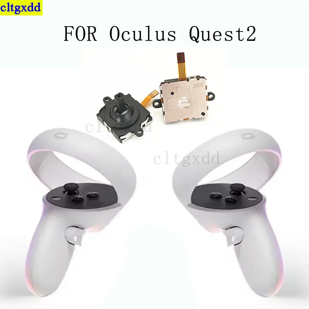 Cltgxdd 1 шт. для контроллера Oculus Quest 2, 3D-симуляция, джойстик для большого пальца Meta Quest 2 VR, левый и правый джойстик управления